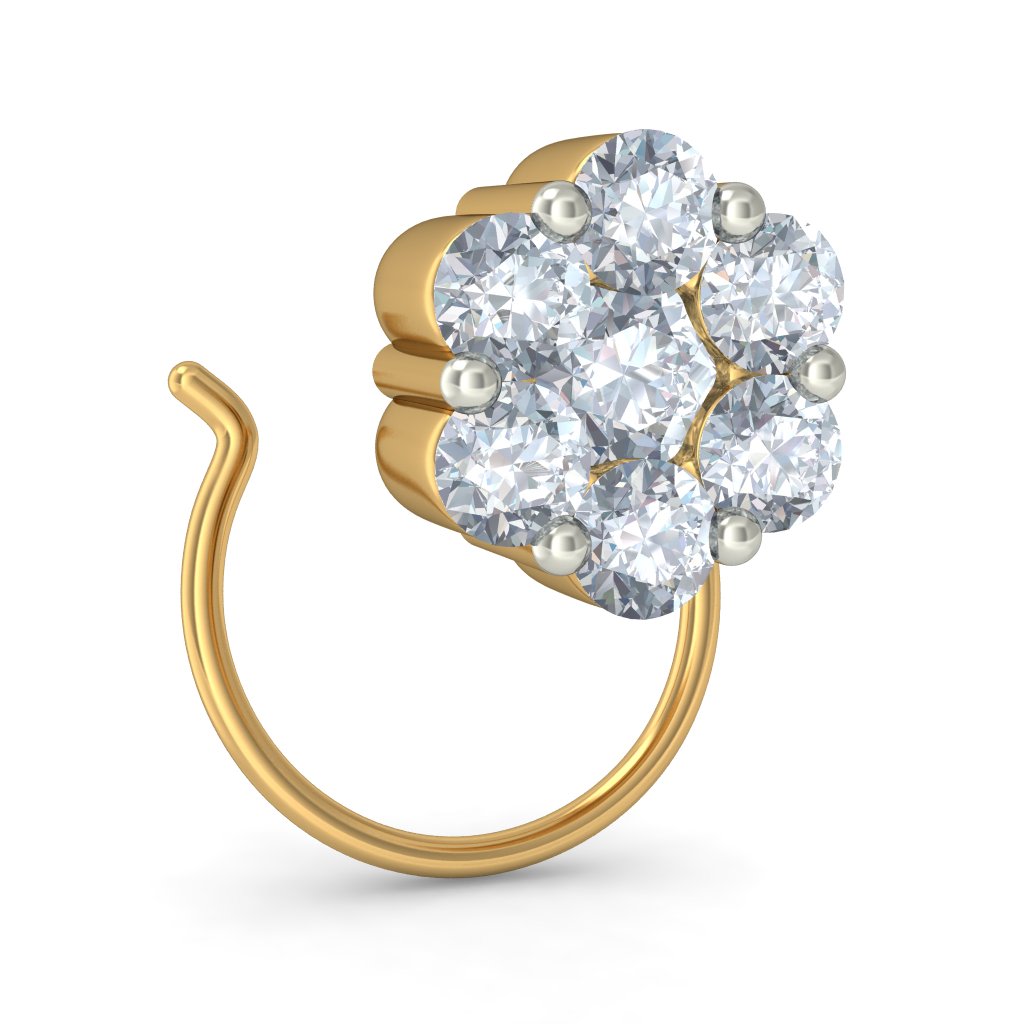 The Larkspur Nose Pin | BlueStone.com